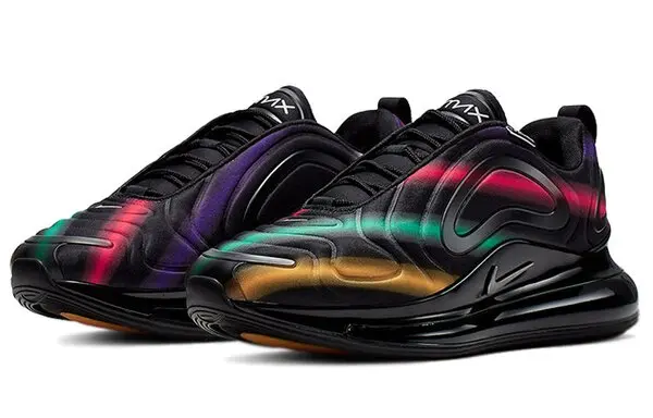 Nike Max 720 'color Streaks' Sneakers - Black/multi Color