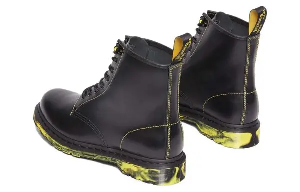 Dr. Martens 1460 Marbled Sole Lace Up Smooth Leather Boots