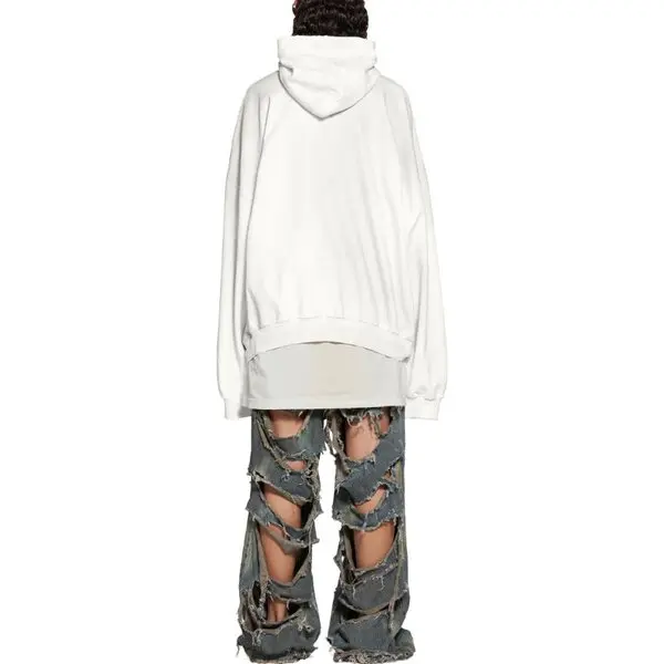 Balenciaga Diy College Hoodie - White