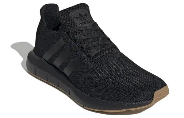 Adidas Swift Run Gum Sneakers - Black