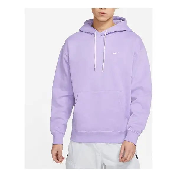 Nike Logo Embroidered Fleece Lined Hoodie
