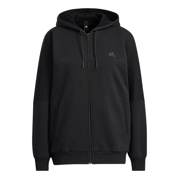 Adidas Word Fleece Full Zip Hoodie - Black
