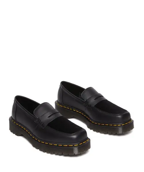 Dr. Martens Penton Bex Square Toe Hair-on & Leather Loafers