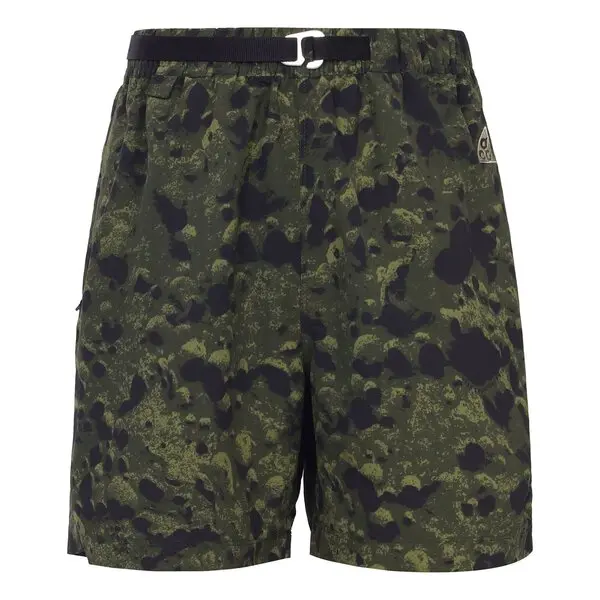 Nike X All-over Print Trail Shorts 'green - Multi-color/green