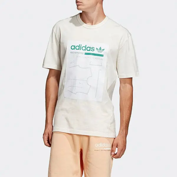 Adidas Originals Graphic Tee Logo Printing Short Sleeve