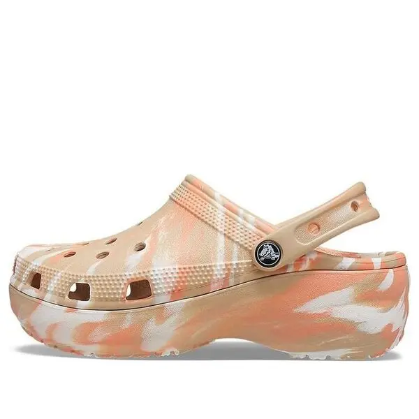 CROCS Classic Platform Clog Marbled Print - Default Colorway