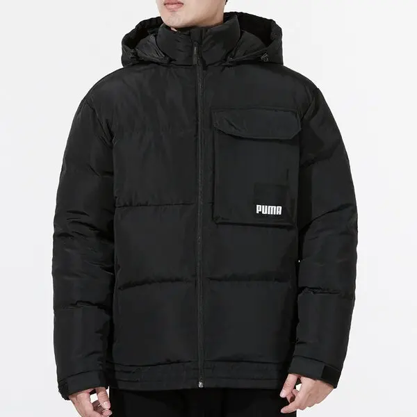 PUMA Hooded Down Jacket With Loose Fit