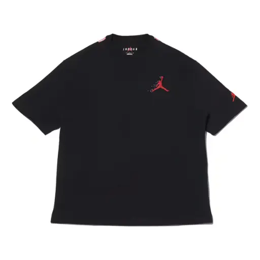 JORDAN Essentials Holiday T-shirt - Black/red