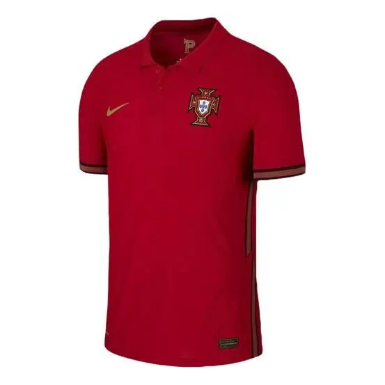 Nike Portugal National Team 20/21 Authentic Vapor Match Home Jersey - Red/gold