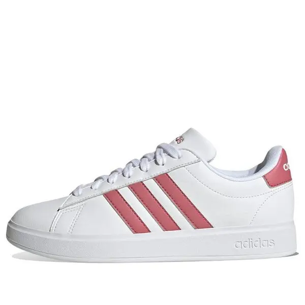Adidas Grand Court Cloudfoam Low Top Sneakers - White/pink