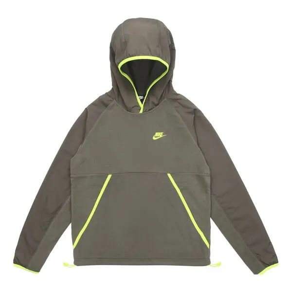 Nike Logo Print Hooded Long Sleeve Windbreaker - Default Color