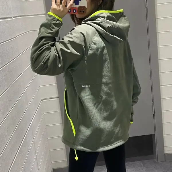 Nike Logo Print Hooded Long Sleeve Windbreaker