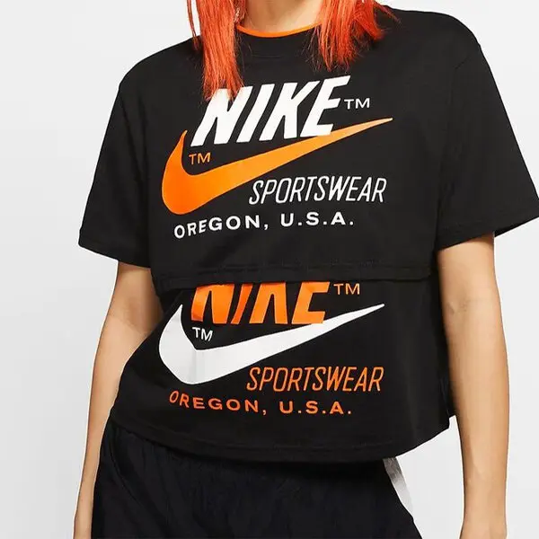 Nike Logo Splicing Short Sleeve T-shirt