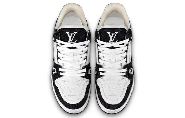 LOUIS VUITTON Trainer High Top Sneakers - White/black