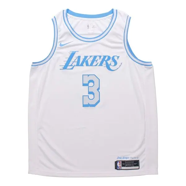 Nike Nba Los Angeles Lakers Anthony Davis 2020/21 City Edition Swingman Jersey - White