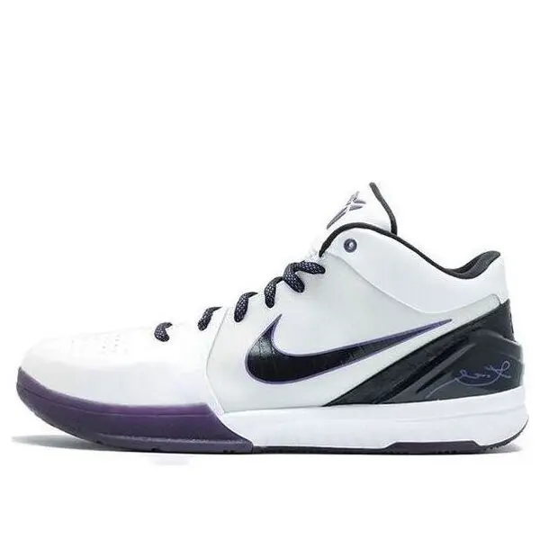 Nike Zoom Kobe 4 Low Top Sneakers - White/black/purple