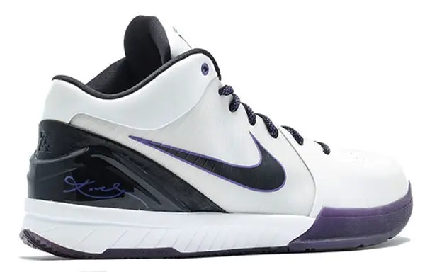 Nike Zoom Kobe 4 Low Top Sneakers - White/black/purple