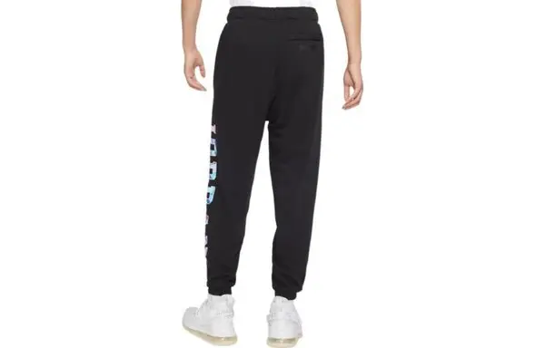 JORDAN Multi-color Elastic Sports Pants Black - Default Colorway