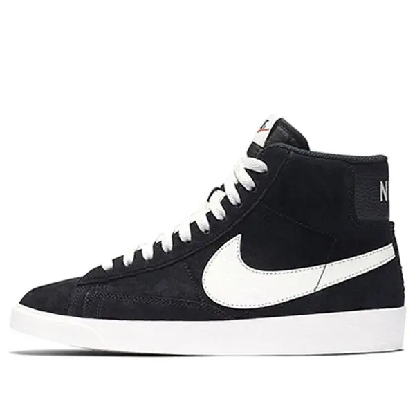 Nike Blazer Mid Vintage Suede Sneakers - Black/sail