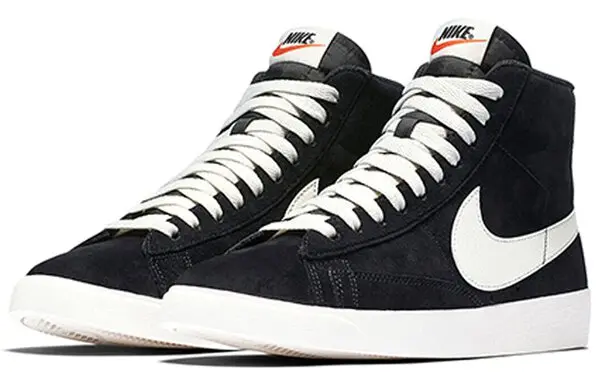 Nike Blazer Mid Vintage Suede Sneakers - Black/sail