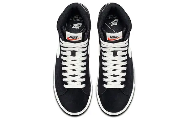Nike Blazer Mid Vintage Suede Sneakers - Black/sail
