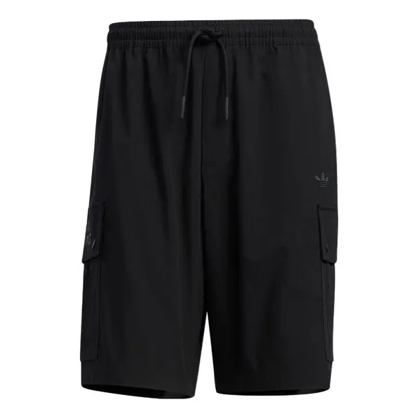 Adidas Originals X Charr Morita Crossover Logo Printing Straight Loose Shorts - Default Color
