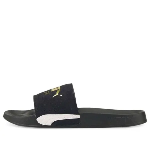 PUMA Suede Classic Slide - Black/white/gold