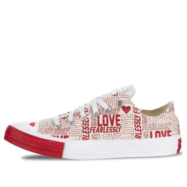 CONVERSE Chuck Taylor All Star Low "love Fearlessly - Creamwhite/red
