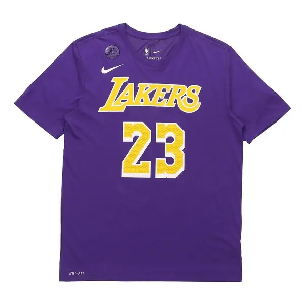 Nike Nba Lebron James Lakers Limited Jersey Short Sleeve - Purple