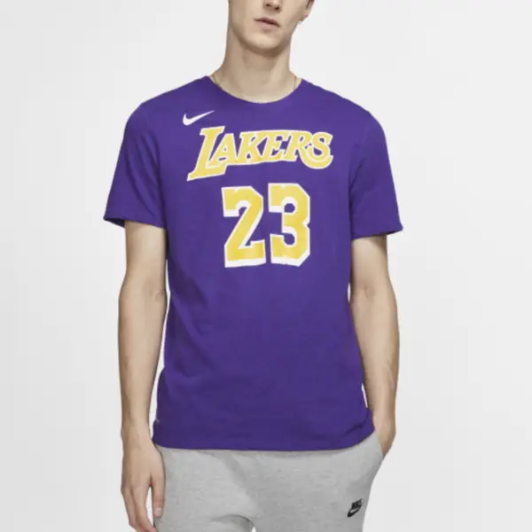 Nike Nba Lebron James Lakers Limited Jersey Short Sleeve - Purple