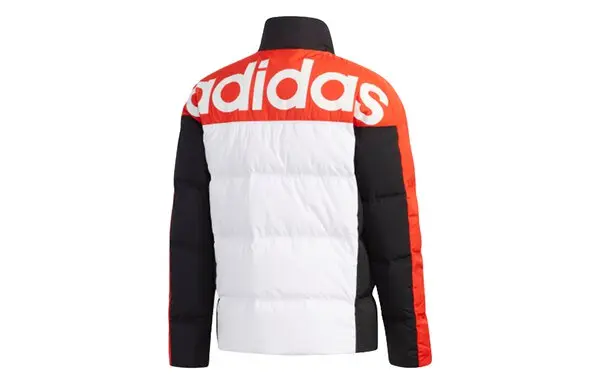 Adidas Puffer Down Jacket With Large Logo Detail