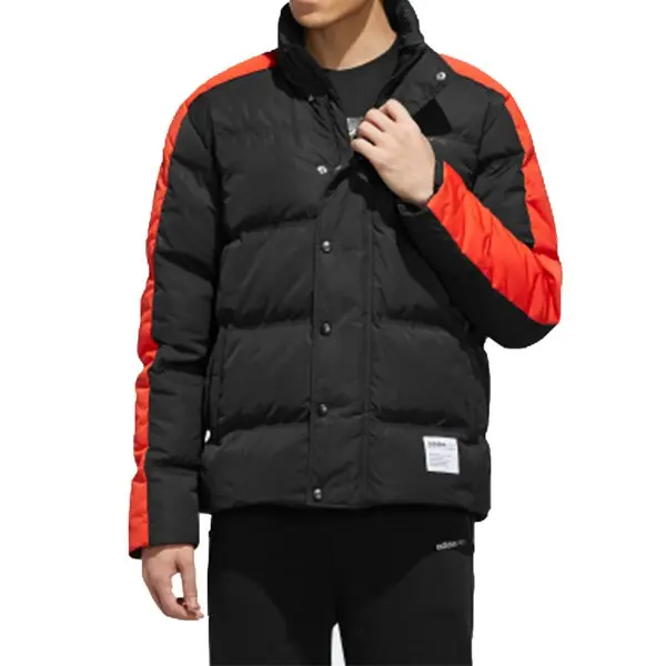 Adidas Puffer Down Jacket With Large Logo Detail