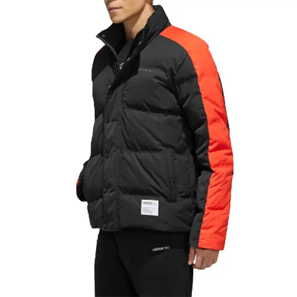 Adidas Puffer Down Jacket With Large Logo Detail
