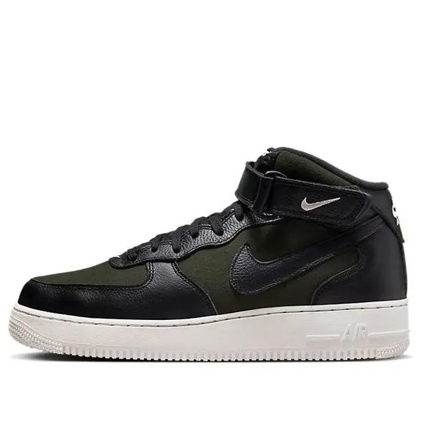 Nike Force 1 Mid 'sequoia' Sneakers - Olive/black/sail