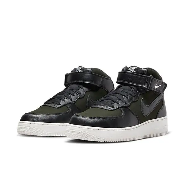 Nike Force 1 Mid 'sequoia' Sneakers - Olive/black/sail
