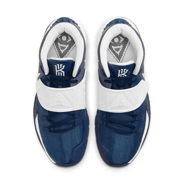 Nike Kyrie 6 Team Mid Top Basketball Shoes - Blue/white