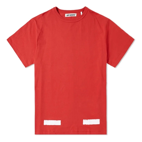 Off-White Brushed Diagonal S/s T-shirt - Red
