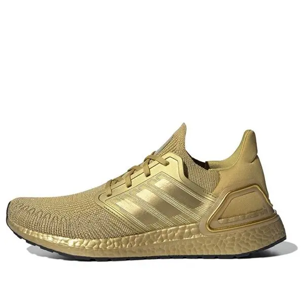 Adidas Ultraboost 20 Metallic Low Top Sneakers - Gold