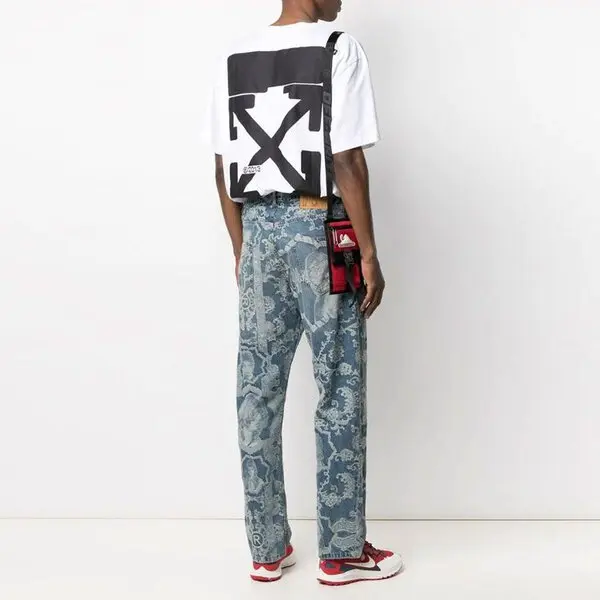 Off-White Ss21 Logo Round Neck Short Sleeve Loose Fit