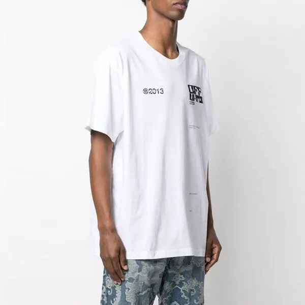 Off-White Ss21 Logo Round Neck Short Sleeve Loose Fit
