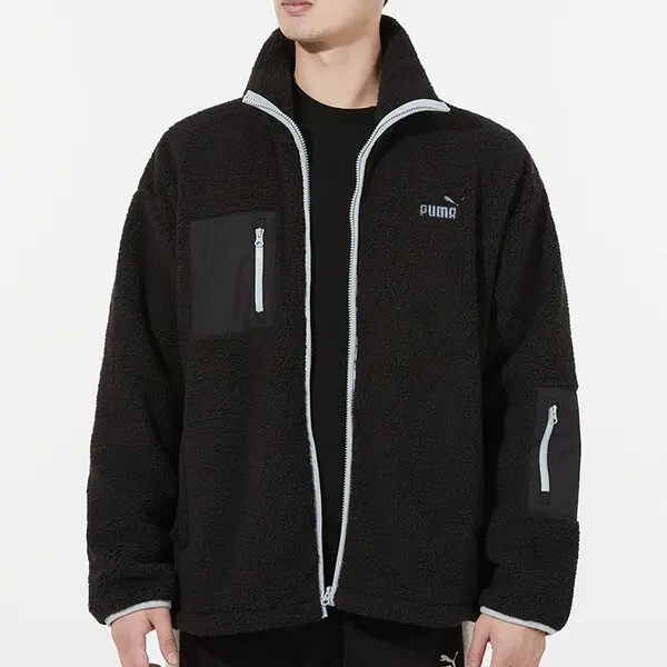 PUMA Sherpa Bonded Fleece Jacket - Black