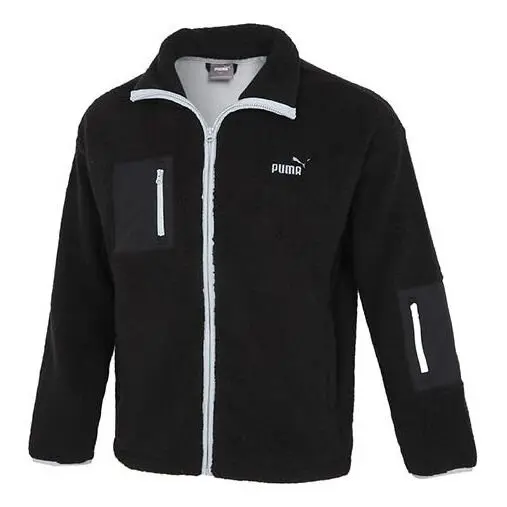 PUMA Sherpa Bonded Fleece Jacket - Black