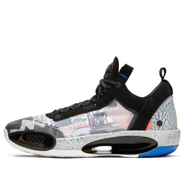 JORDAN Air Xxxiv Low Print Sneakers - Black