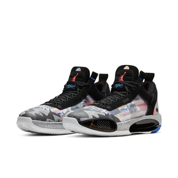 JORDAN Air Xxxiv Low Print Sneakers - Black