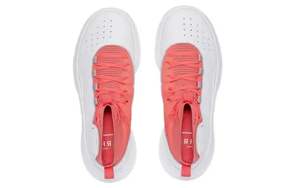 Under Armour Curry 4 Flotro High Top Sneakers - White/red