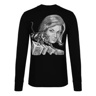 Off-White 3d Pattern" Long Sleeve Pullover - Black