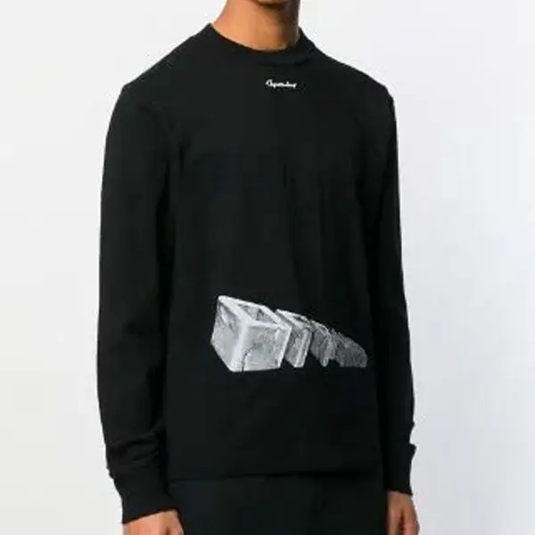 Off-White 3d Pattern" Long Sleeve Pullover