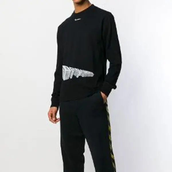 Off-White 3d Pattern" Long Sleeve Pullover