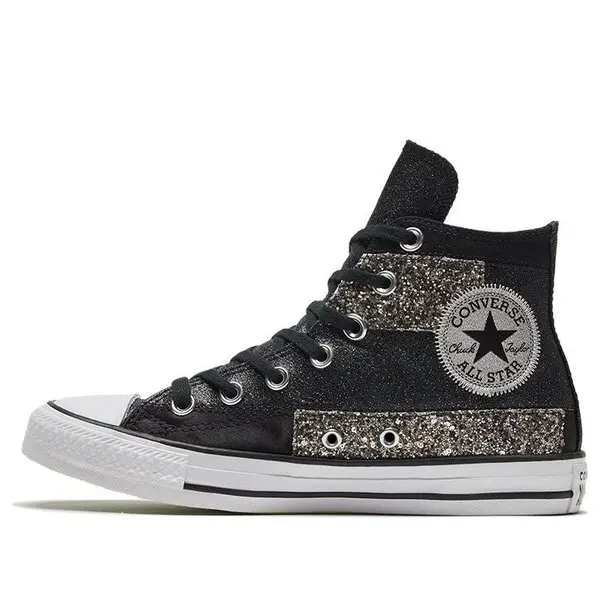CONVERSE Chuck Taylor All Star High Top Sneakers With Glitter Embellishments - Black