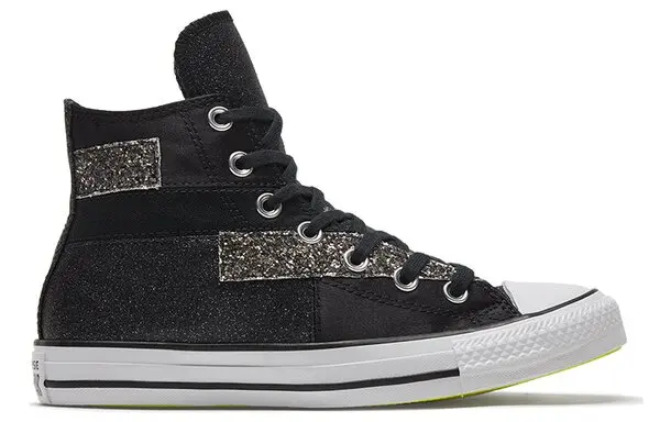 CONVERSE Chuck Taylor All Star High Top Sneakers With Glitter Embellishments - Black